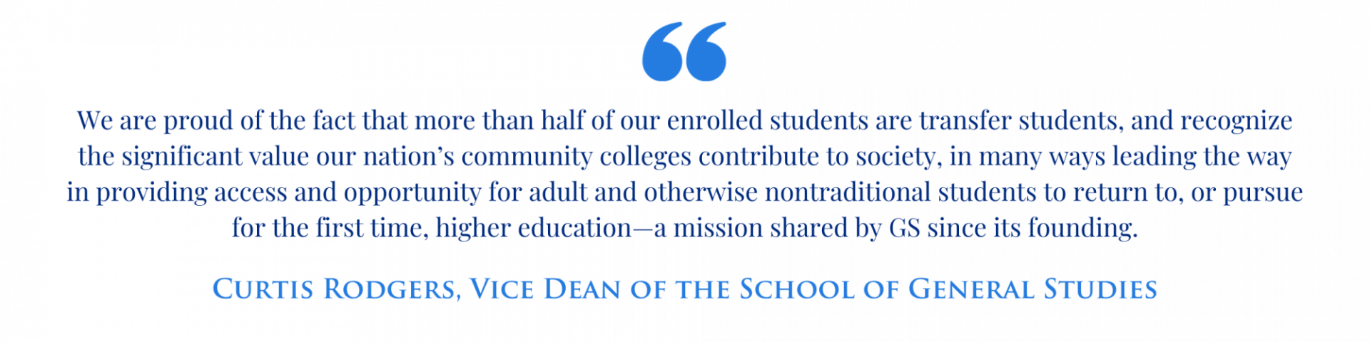 National Transfer Student Week | School of General Studies